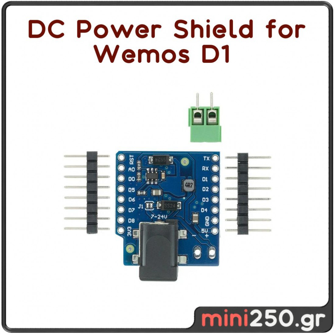 DC Power Shield for Wemos D1 EL-0015